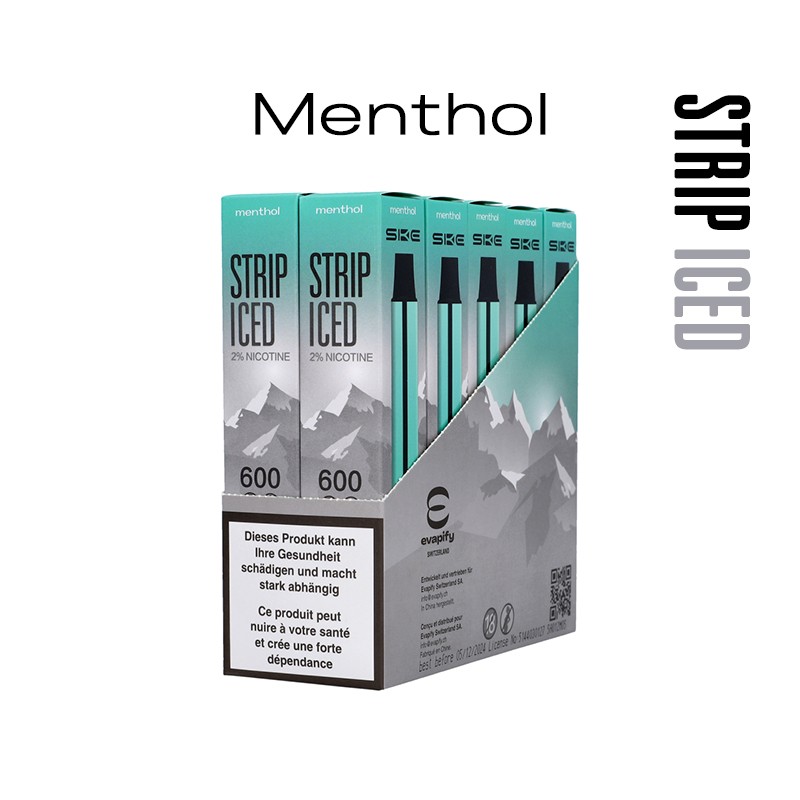 Evapify - Pack de 10 x Strip Iced Menthol Puffs
