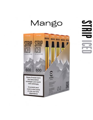 Evapify - Pack de 10 x Strip Iced Mango Puffs